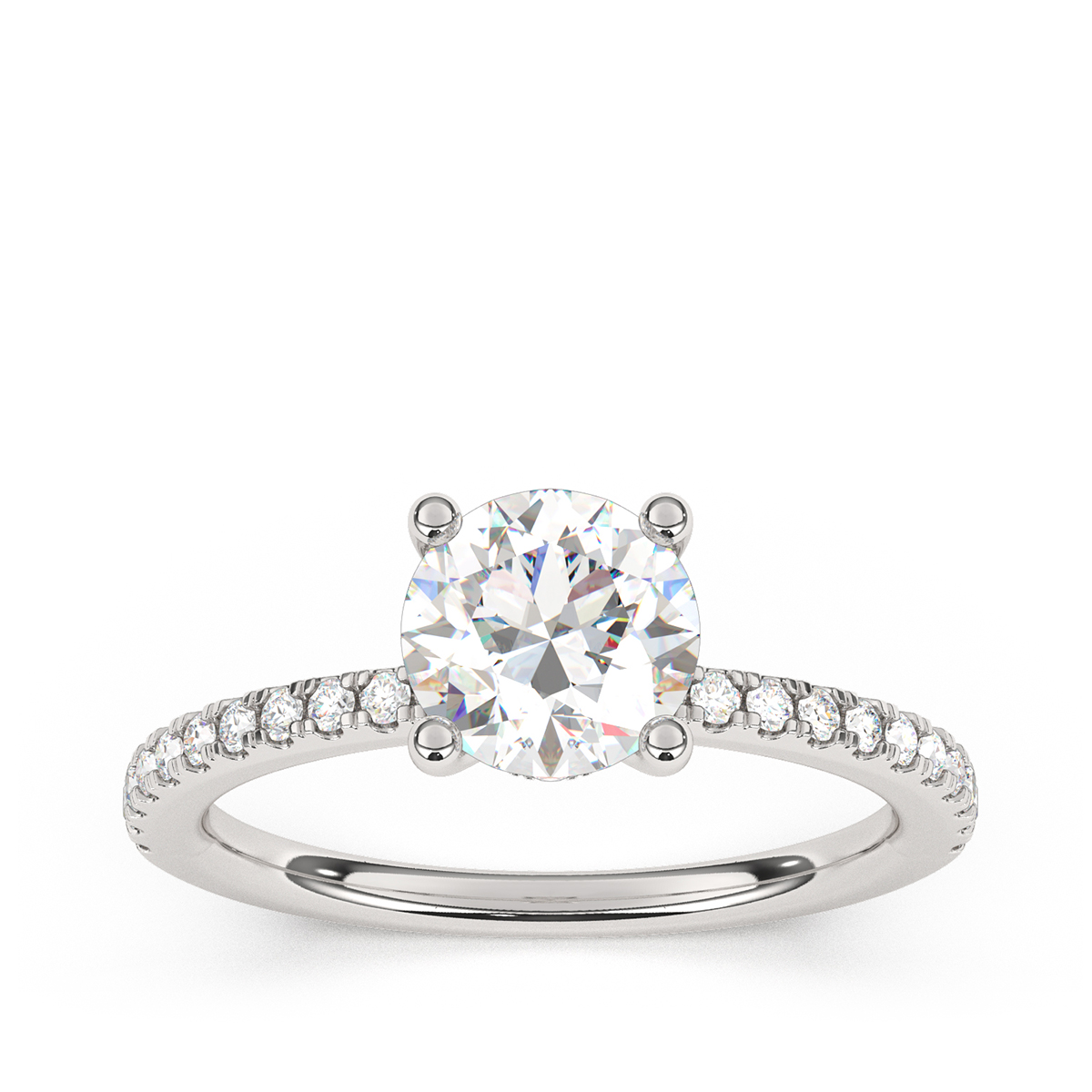 Goldman 1/4 ct. tw. Diamond Halo Oval Semi-Mount Engagement Ring in 14K ...