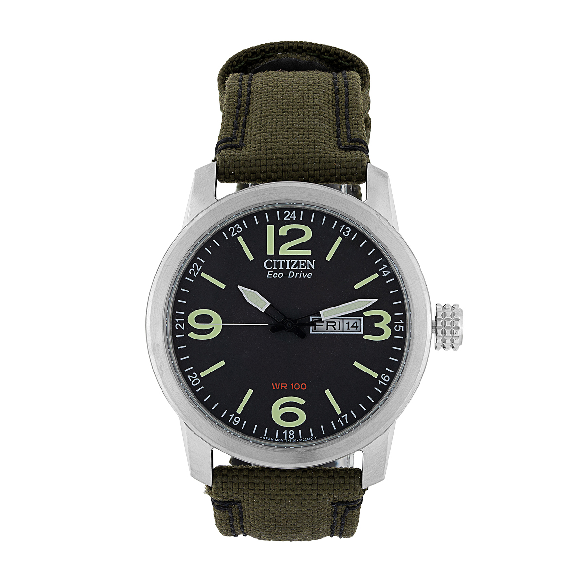 Citizen Men's Eco-Drive Stainless Steel Military Watch Box Set with ...